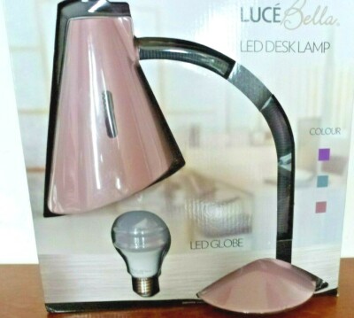LUCE BELLA LED DESK LAMP PINK | eBay Australia
