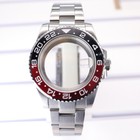 40mm Modified GMT watch case strap Sapphire Glass stainless steel ...