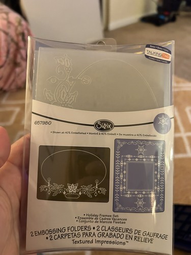 Sizzix Holiday Embossing Folders Frame Set, Holiday 841182066268| eBay