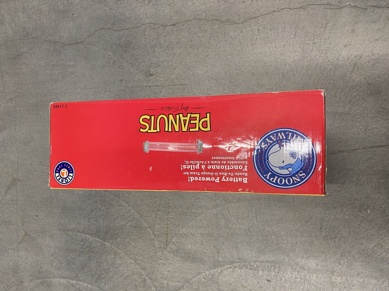 Lionel 711489 G Scale Battery Remote Operated Peanuts Snoopy Train Set ...