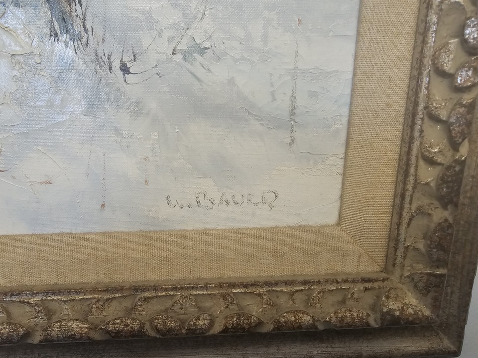 Original Oil Painting Willi Bauer Signed and Framed 24" X 20" | eBay