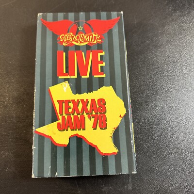 Aerosmith - Live Texxas Jam 78 (VHS, 1989) Music Cassette Texas Movie ...