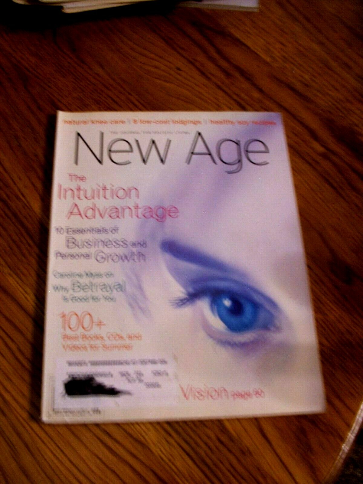 New Age, MAGAZINE may/june 1998 NEW UNREAD intuition advantage | eBay