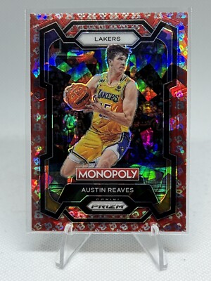 Prizm Monopoly 2023-24 Austin Reaves LA Lakers Free Parking Parallel No ...