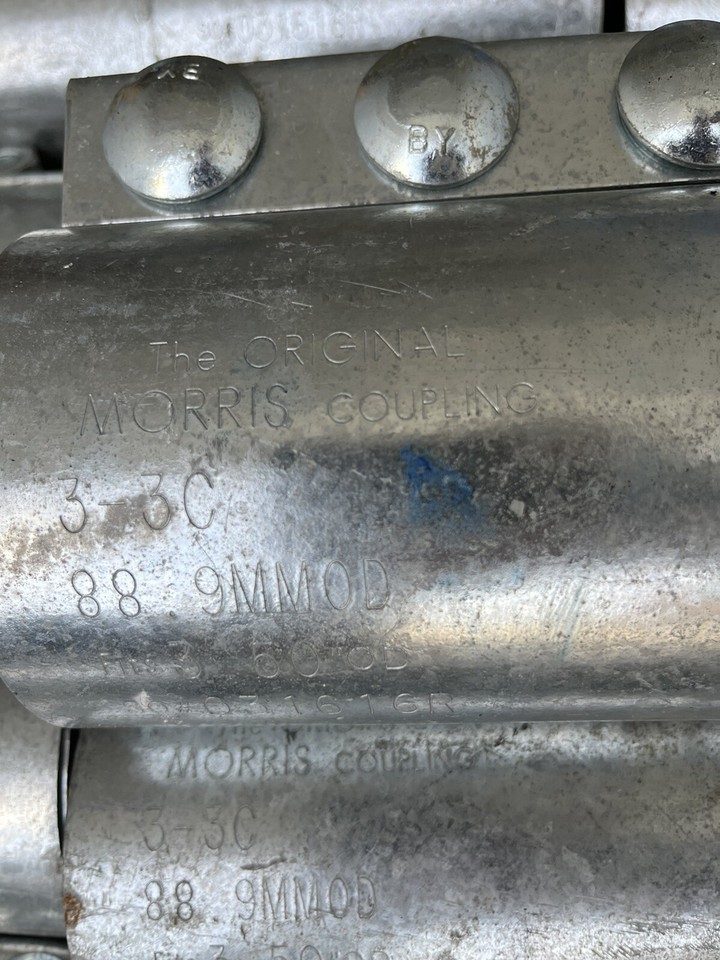 (15 Pack Case) Morris Coupling 3-Bolt 76.2mm Diameter x 6" Length 3-3C ...