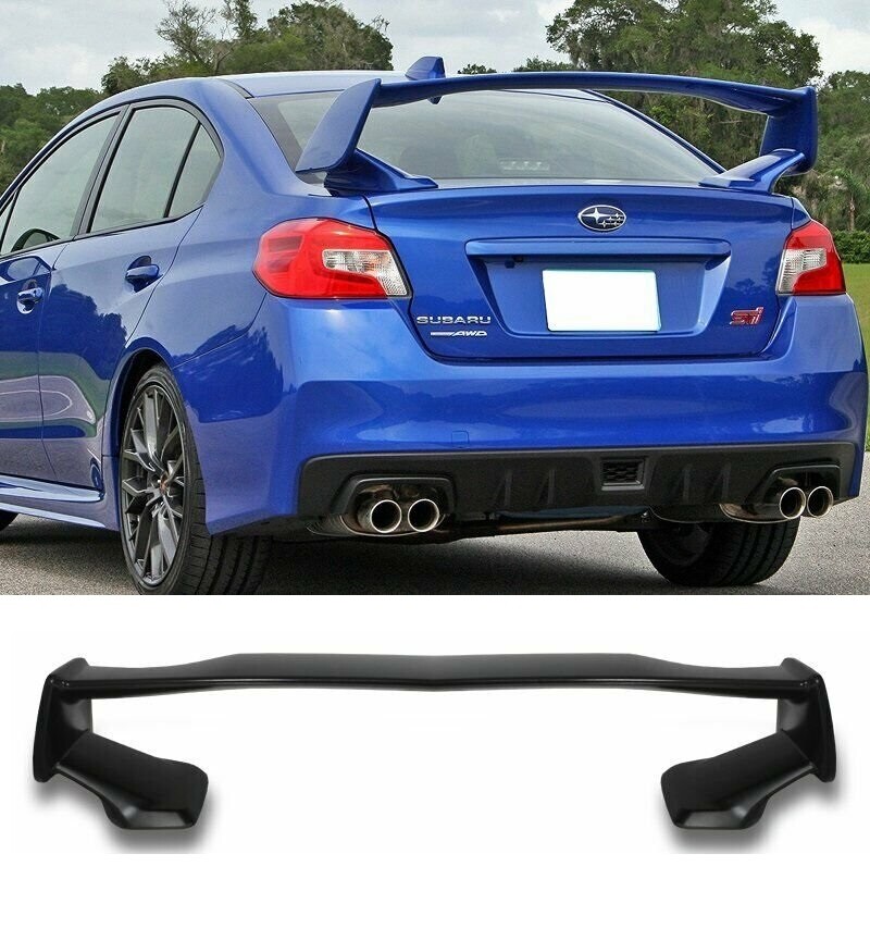 For 15-17 Subaru WRX STI V-Limited Style Front Lip + OE Style ABS Rear ...