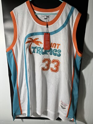 Semi Pro Jackie Moon Will Ferrell Flint Tropics 33 Jersey Headgear ...