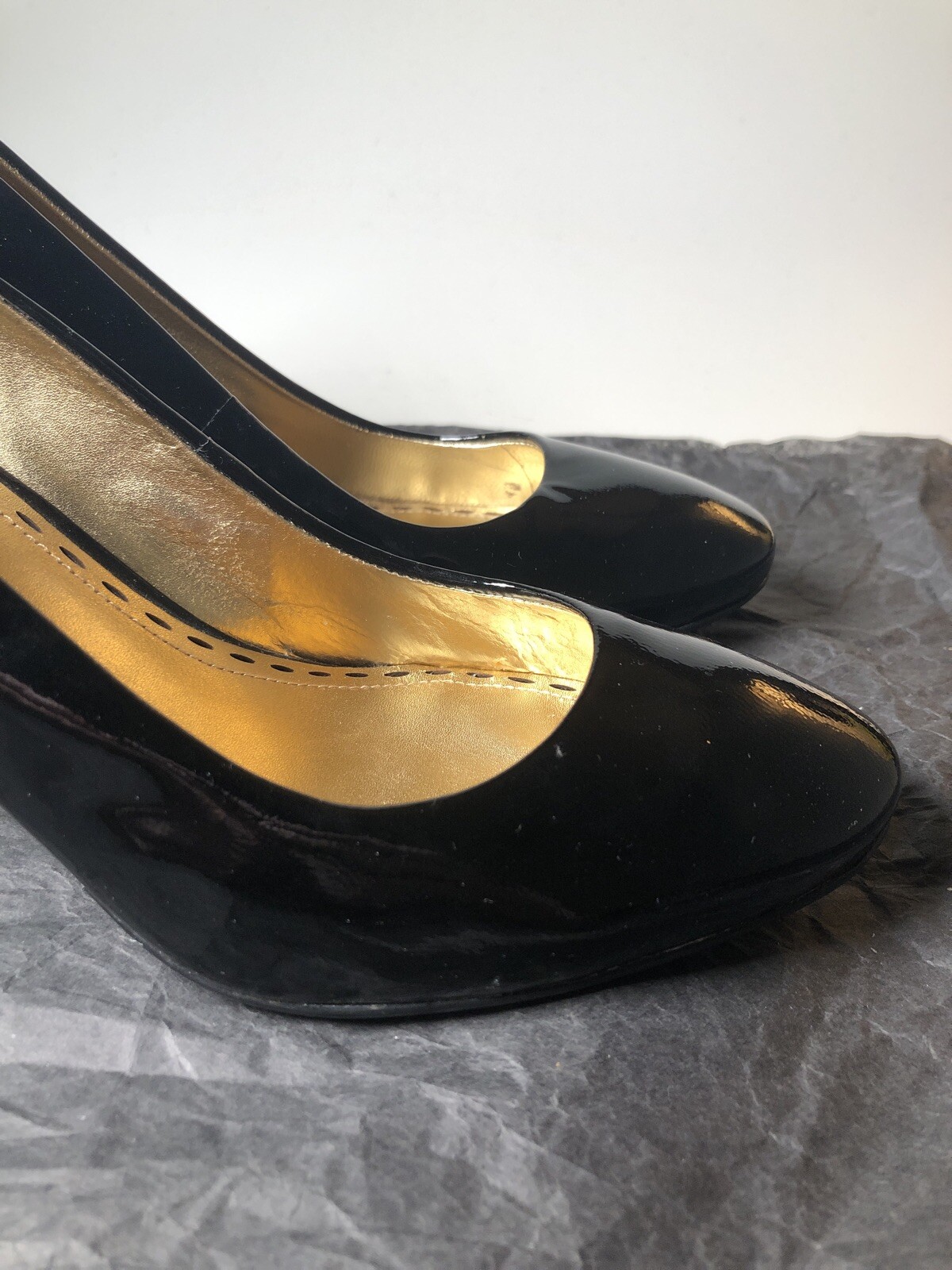 COACH Sheri Black Patent Leather Pumps Heels Womens S… - Gem