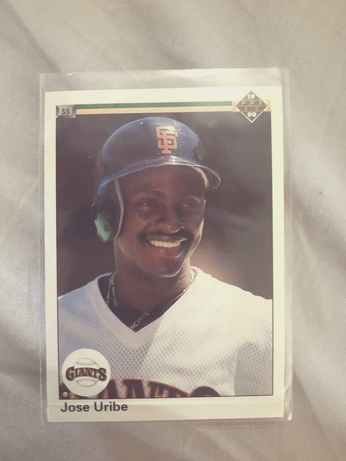 Jose Uribe 1990 Upper Deck Error Card #188 jose uribe baseball card ...