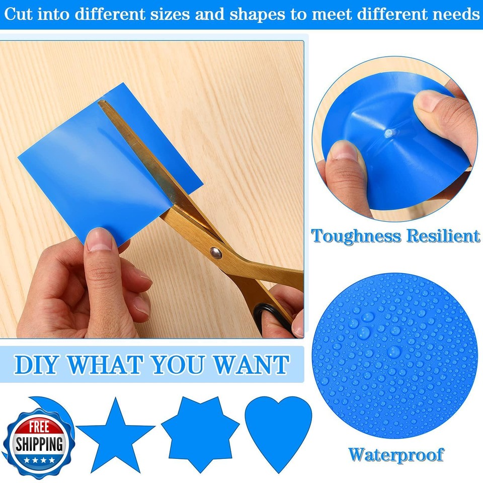 Outus 30 Pcs Pool Patch Repair Kit PVC Vinyl Pool Liner Patch Self ...