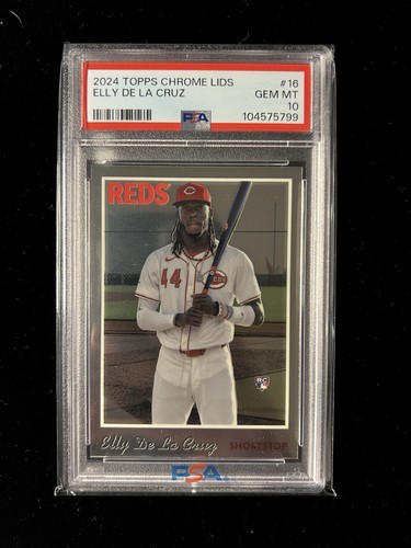 2024 Topps Chrome Lids Mitchell & Ness Elly De La Cruz #16 Rookie PSA ...