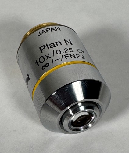 Olympus PLN10XCY Plan N Achromatic Microscope Objective Lens 10X 0.25 ...