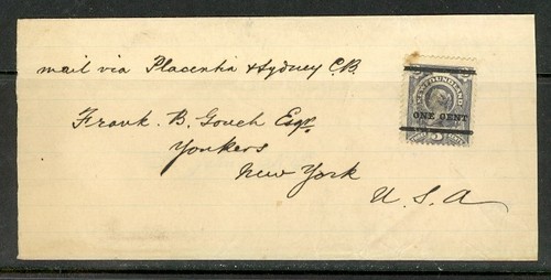 CANADA NEWFOUNDLAND #75 1 CENT OVERPRINT ON WRAPPER RATED TO USA | eBay