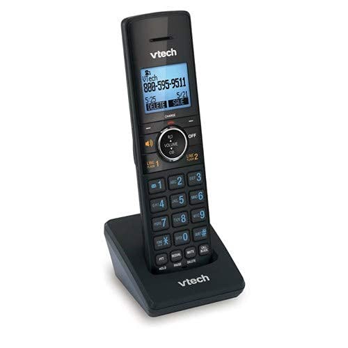VTech DECT 6.0 2 Line Accessory Handset with Smart Call Blocker Black ...