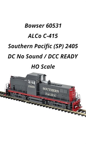 Bowser English's 60531 HO Scale ALCo C-415 DC/DCC READY Southern ...
