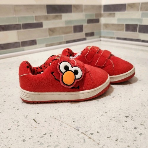 EUC Elmo Sesame Street Shoes Toddler Kids Size 5 Sneaker Shoes Red ...