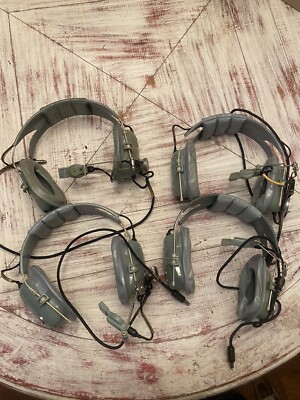 Authentic US Navy USN Aviators Headset 97151-62D21746 MFG 82872/ Lot Of ...