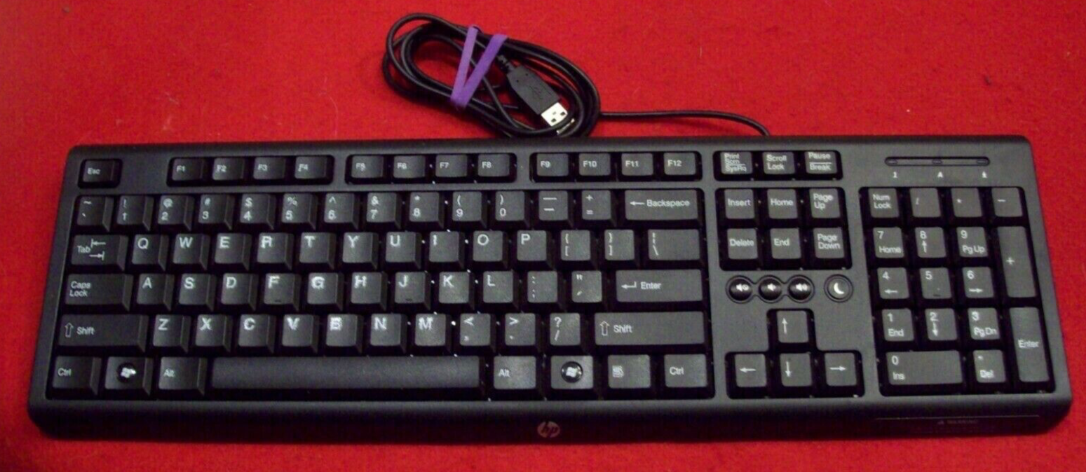 HP Value Wired USB Keyboard Model Pr1101u 539130-001 for sale online | eBay