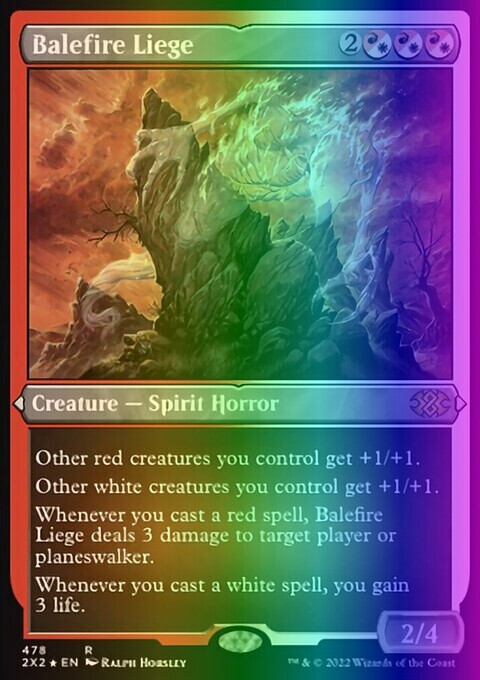 MTG Magic the Gathering Balefire Liege (478/603) Double Masters 2022 NM ...