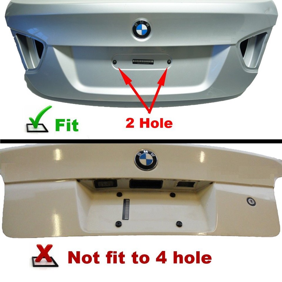 For BMW 3/4/5/6 X M Z Rear License Plate Mount Bracket Holder W/ Screws ...