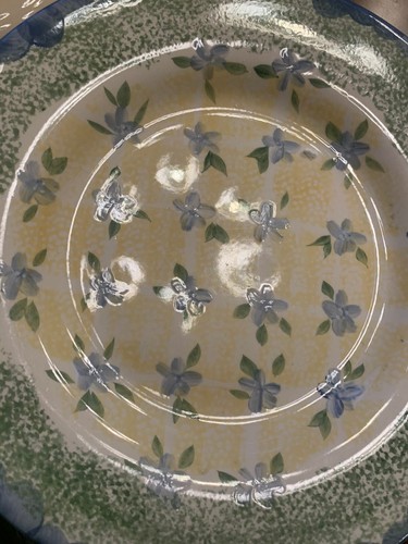 HD Designs Dinner plates floral blue green delight 2 Plate | eBay