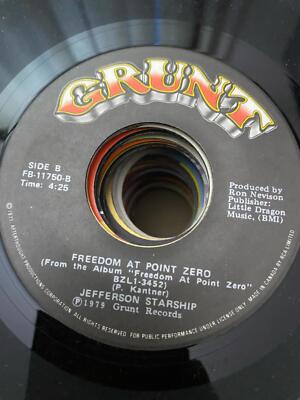Jefferson Starship - Freedom at Point Zero/Jane FB-11750 45rpm VG+ R11 ...