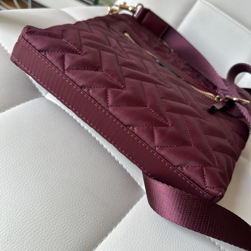 Radley Merlot Red Handbag Shoulder Crossbody Bag Purse Slim Messenger ...
