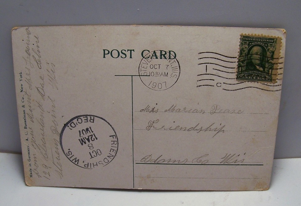 Vtg Postcard Portage County Court House, STEVENS POINT WISCONSIN A-14 ...