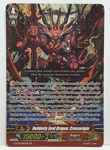 Cardfight Vanguard Helldeity Phoque Dragon, Crossorigin G-FC02/003EN Gr Kagero | eBay