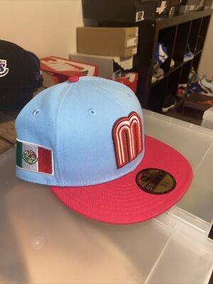 2023 Mexico WBC World Baseball Classic New Era 59Fifty Sky Blue Rose ...