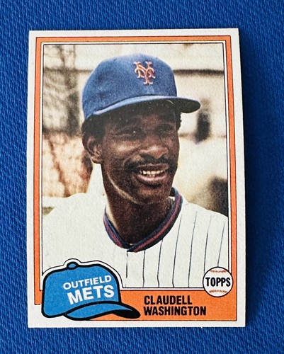1981 TOPPS #151 CLAUDELL WASHINGTON New York METS NM-MT or BETTER 1,884 ...