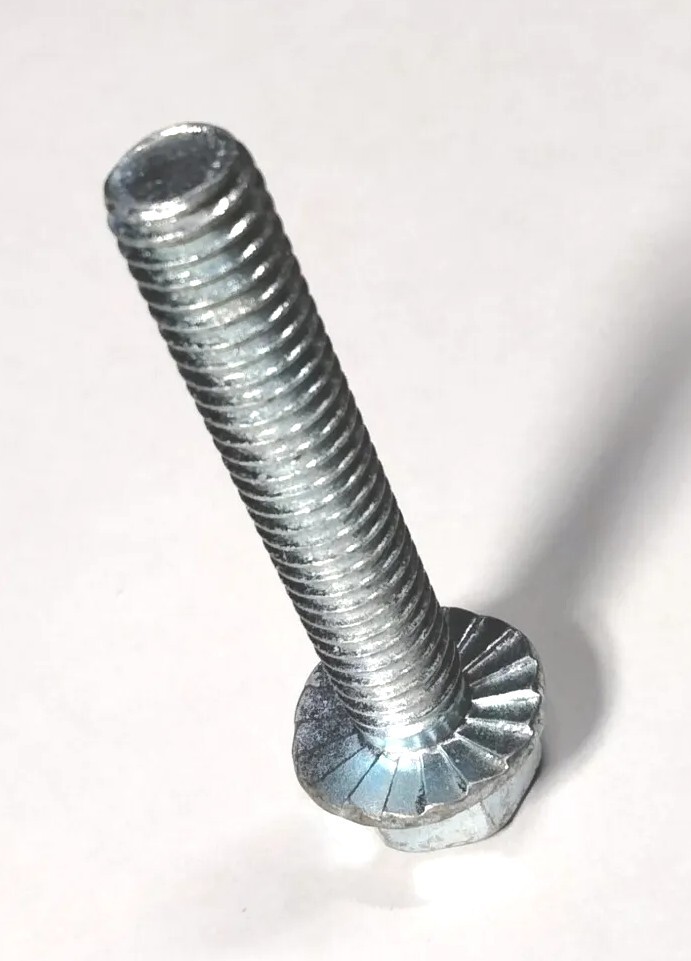 Pack of 5, 3/8-16 x 2" Grade 5 Serrated Hex Head Flange Bolt Screw ...