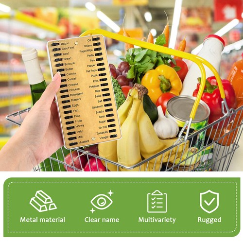 Food Planning With Slide Tabs Grocery Board Home Reminder Reusable ...