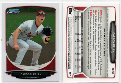 Carson Kelly (10) 2013 Bowman Chrome Prospect #BCP19 CHICAGO CUBS RC ...