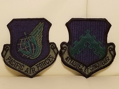 2 Pacific Air Forces Patches Iron or Sew On Vintage Military | eBay