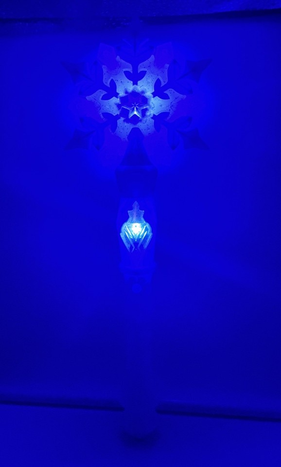 Disney Princess Frozen Light Up Snowflake Wand Elsa Costume Prop Dress ...