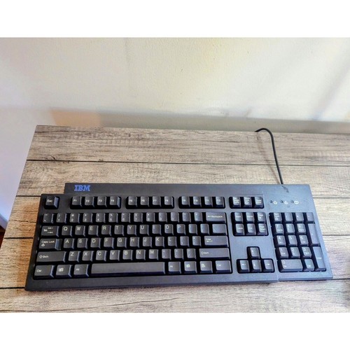 Vintage IBM KB-9910 Black Wired PS/2 Mechanical Keyboard - Tested ...