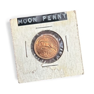 (1969) Moon Money Green Cheese Penny Apollo Moon Landing Medal Copper ...