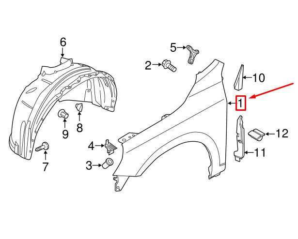 OEM+Volvo+S60+Mk2+Front+Right+Fender+31416209+Genuine for sale online ...