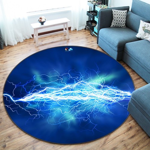 3D Blue Lightning NBC3156 Game Rug Mat Elegant Photo Carpet Mat Fay ...