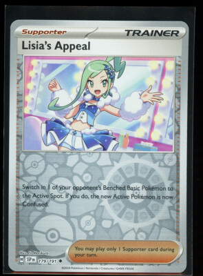 Lisia's Appeal 179/191 Near Mint Reverse Holo Pokemon TCG S&V Surging ...