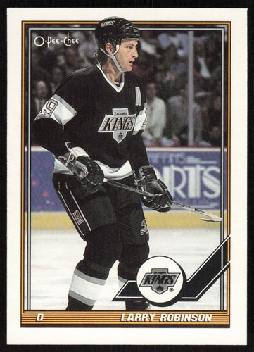 1991-92 O-Pee-Chee #458 Larry Robinson Los Angeles Kings | eBay
