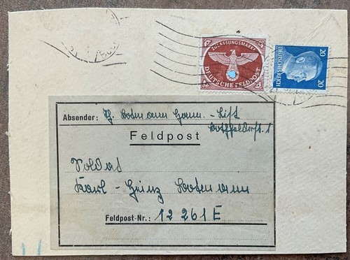FELDPOST II WK 1942 2Az auf KOMPLETTER PÄCKCHENADRESSE +BEIFRANKATUR ...