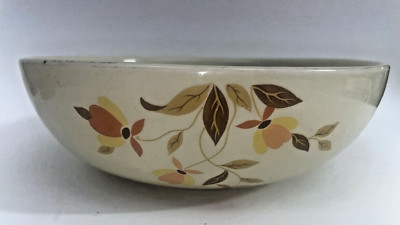 HALL SUPERIOR China CROCUS, round Serving Bowl, 9", Platinum Trim, 1935 ...