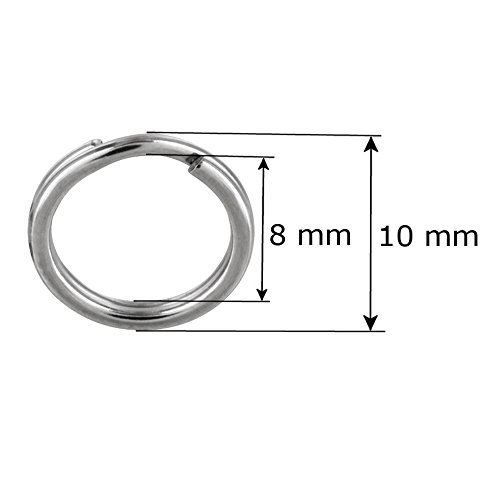 10mm 316 Stainless Steel Key Rings Heavy Duty Split Rings scuba gear 80 ...