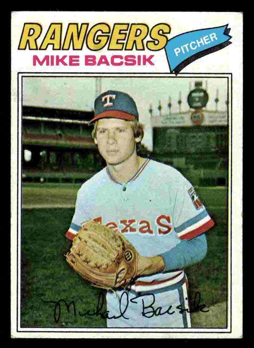1977 Topps Mike Bacsik #103 - Texas Rangers | eBay