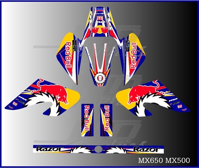 Razor MX500 MX650 graphics kit decals THICK AND HIGH GLOSS ..... | eBay