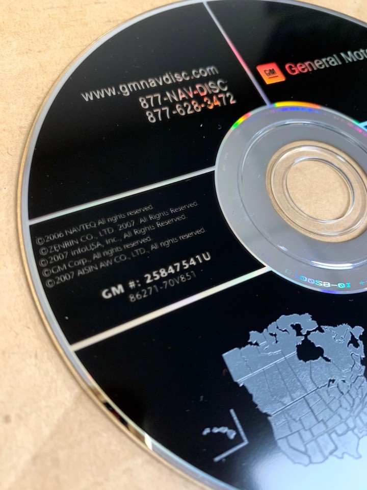 GM Navigation Map DVD #25847541U for U.S. & Canada OEM | eBay