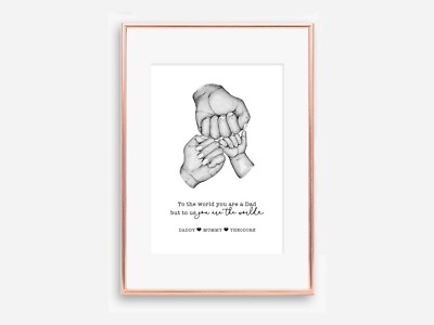 A4 Father's Day Gifts,Personalised Father's Day Gift, Gifts for Dad ...