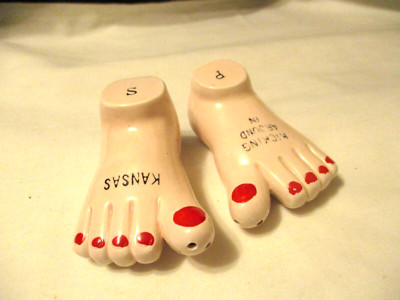 Ceramic Feet Salt and Pepper Shaker Made Japan | eBay